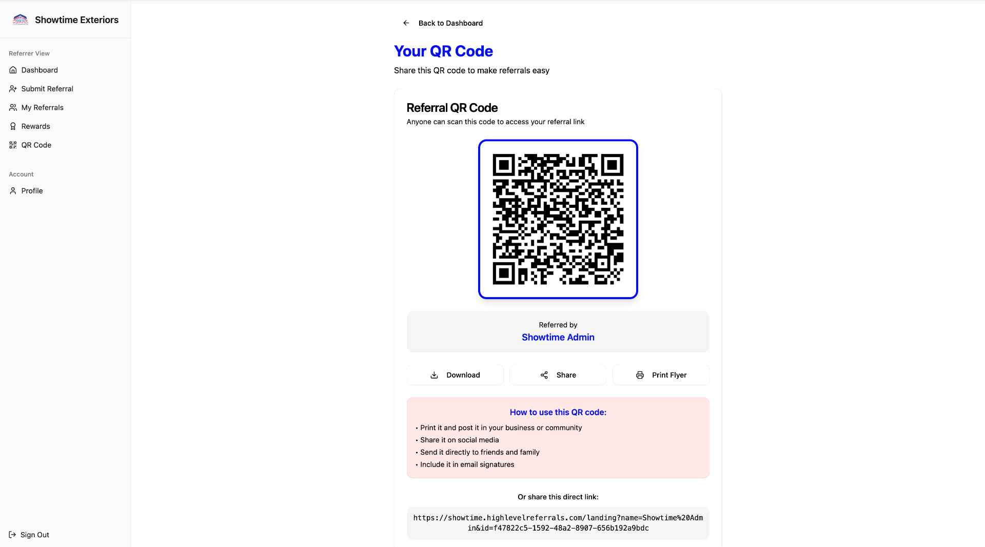 Check Out My Referrals